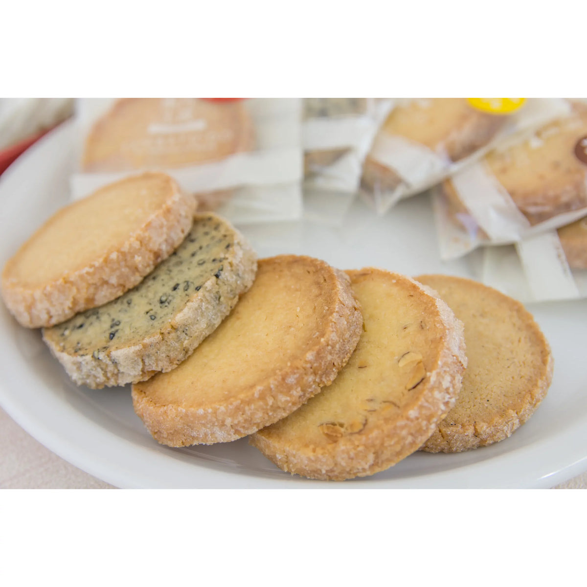 Handmade Japanese Sable Cookies 5 Flavor Assortment 10 Pieces