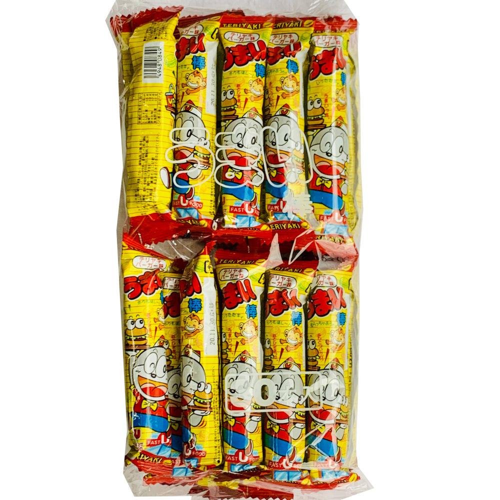 Yaokin Umaibo Teriyaki Sauce Corn Puff Snack (Pack of 30 Pieces ...