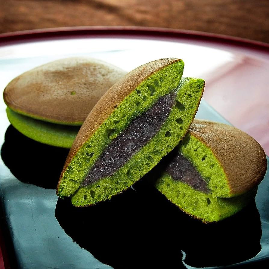 Chayudo Uji Matcha Japanese Dorayaki Red Bean Pancake Snack 4 Pieces ...