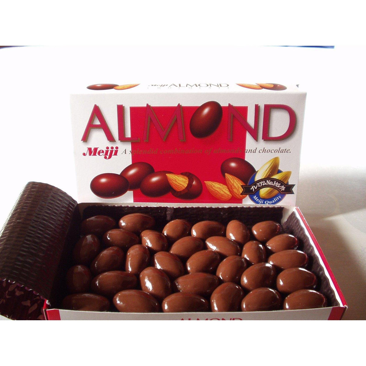 Meiji Almond Chocolate Snack Roasted Almond Milk Chocolate (Pack of 10