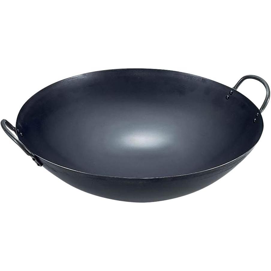 Summit Two-Handled Iron Wok Round Bottom – Japanese Taste